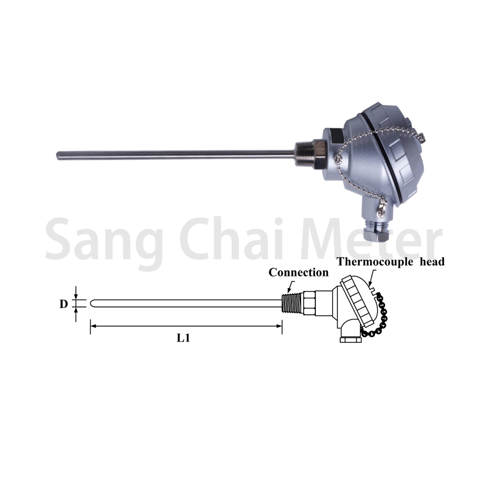 JB-30S เทอร์โมคัพเปิ้ลแบบยึดติดตั้งอยู่กับที่ - บริษัท แสงชัยมิเตอร์ จำกัด