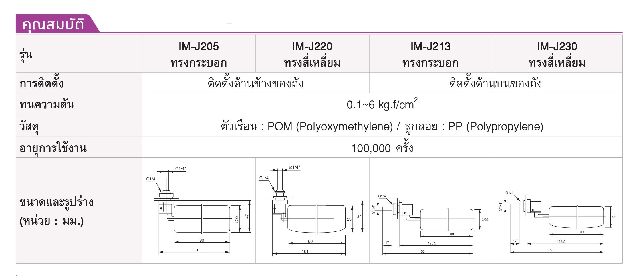 Float Level Switch - บริษัท แสงชัยมิเตอร์ จำกัด