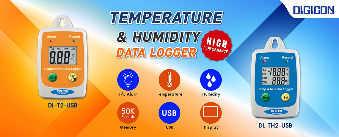 เครื่องบันทึกอุณหภูมิ-ความชื้นแบบพกพา (Temperature Humidity Data Logger ...