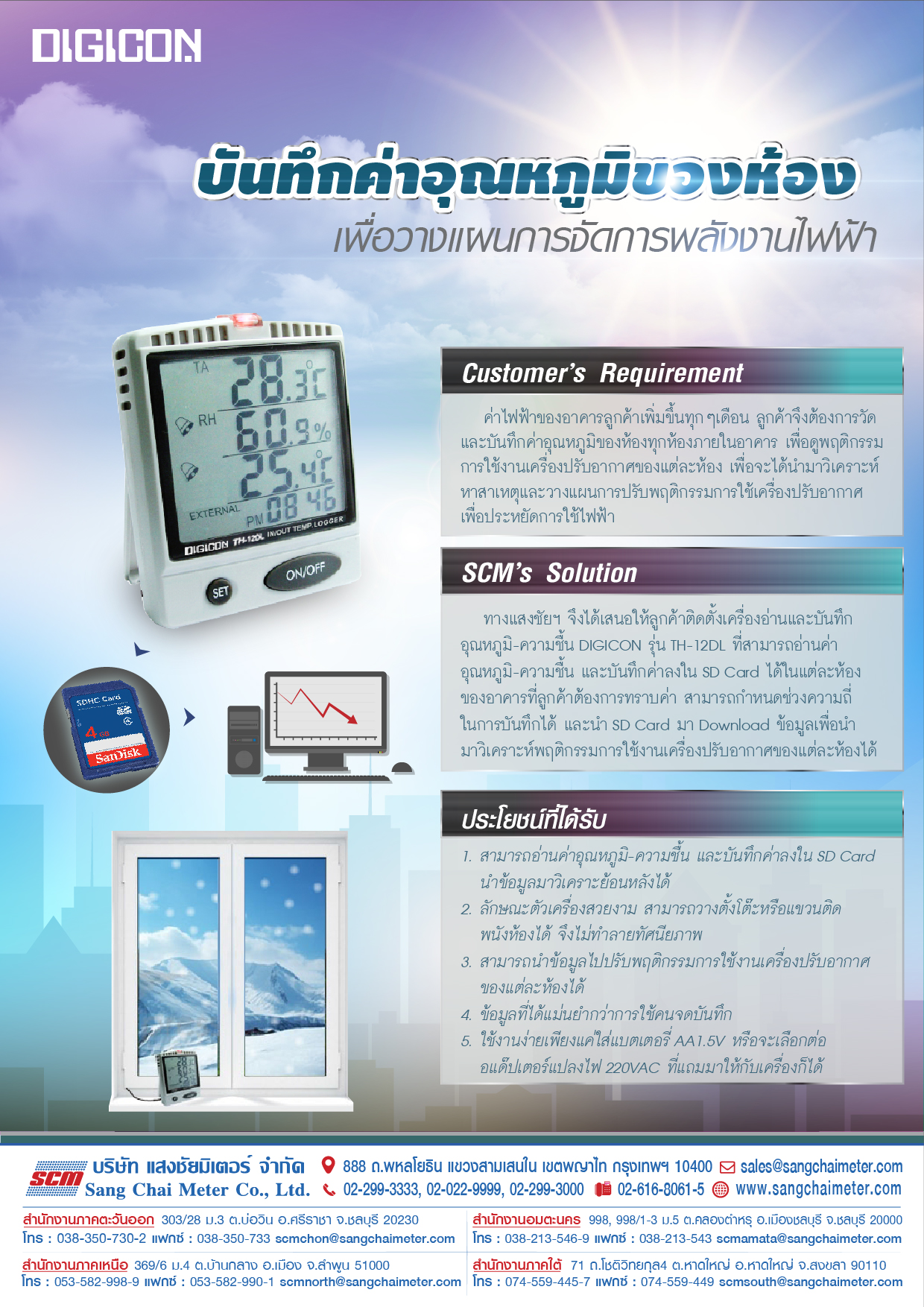 Temp & Humidity SD card Logger_TH-12DL - บริษัท แสงชัยมิเตอร์ จำกัด